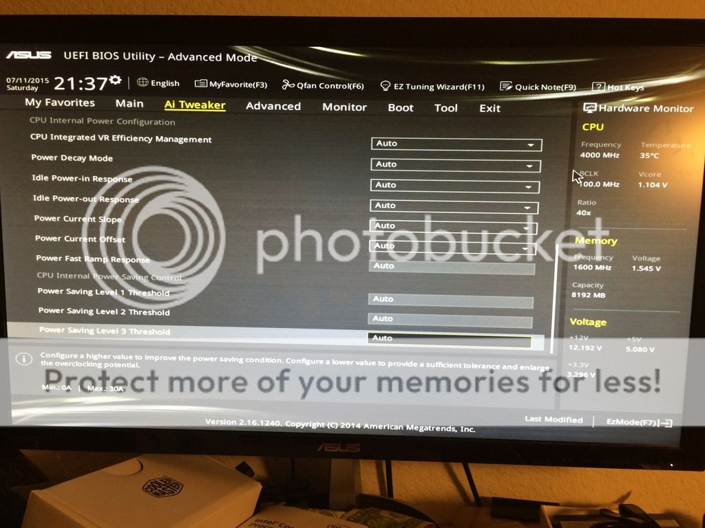 How do you turbo boost i7 4790k in Asus z97 | Tom's Hardware Forum