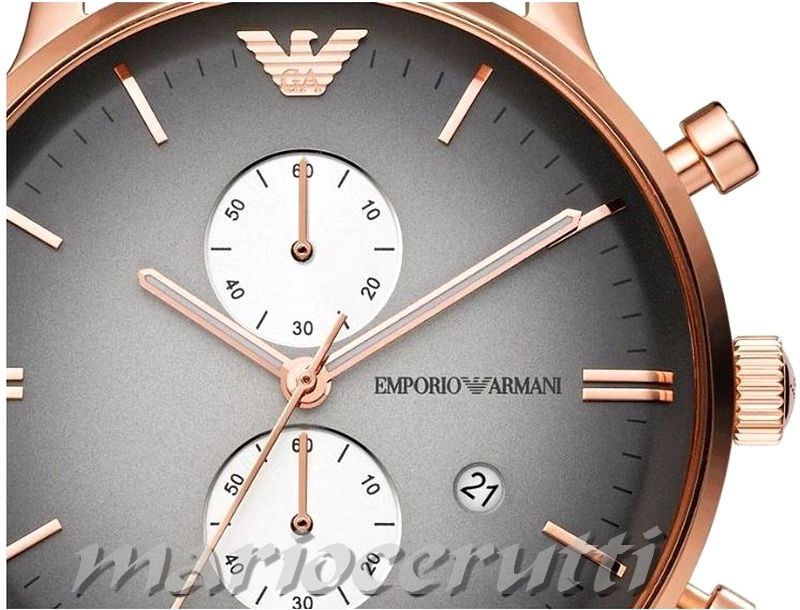 EMPORIO ARMANI MEN'S WATCH AR1721 CHRONOGRAPH - BRAND NEW WITH ...