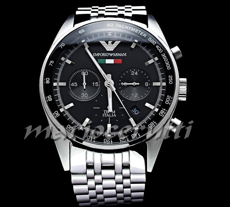 EMPORIO ARMANI MEN'S WATCH AR5983 TAZIO CHRONOGRAPH BRAND NEW WITH ...