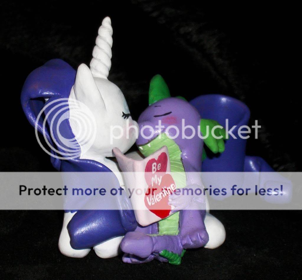 Be My Valentine SPIKE and RARITY custom | My Little Pony Trading Post