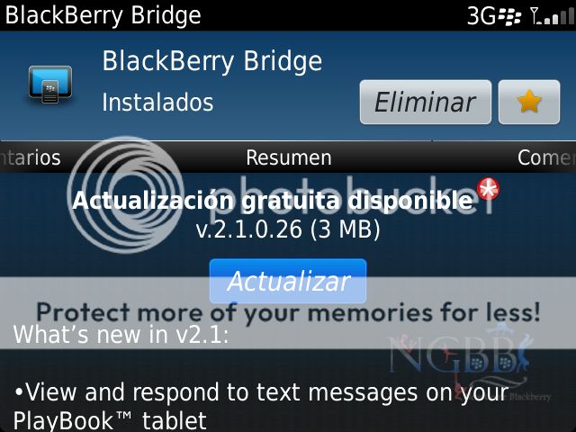 *ACTUALIZADO* BlackBerry Bridge a la V2.1.0.26 en AppWorld | News Mobile